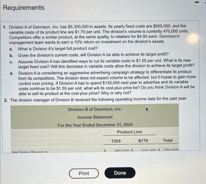 Solved drew dennison, majority stockholder and president of | Chegg.com