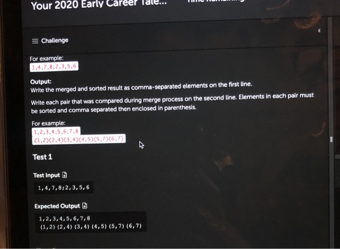 Time Remaining: Your 2020 Early Career Tale... | Chegg.com