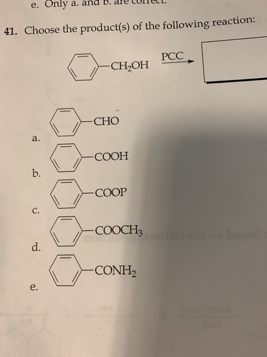 Solved e. Only a. and b.are LUITELL. 41. Choose the | Chegg.com
