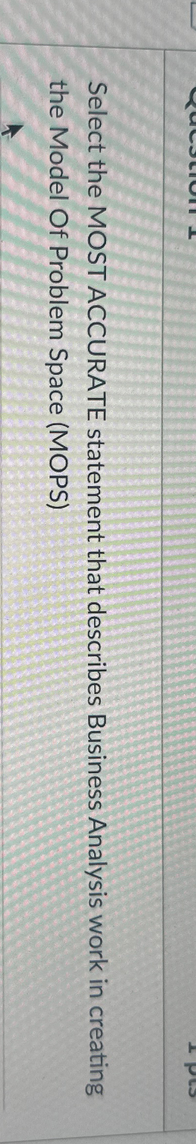 Solved Select the MOST ACCURATE statement that describes | Chegg.com