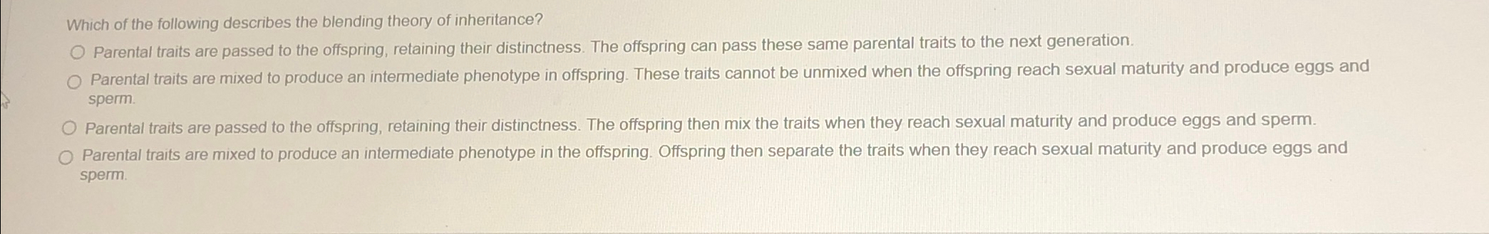 Solved Which of the following describes the blending theory | Chegg.com