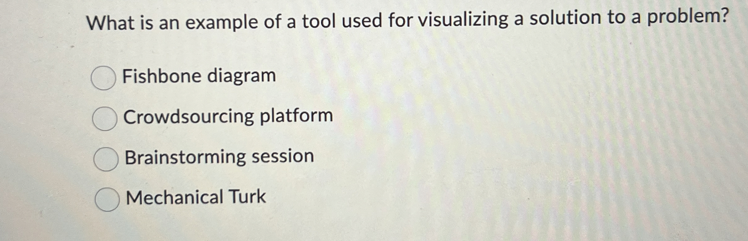 Solved What is an example of a tool used for visualizing a | Chegg.com