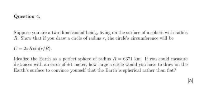 Solved Suppose You Are A Two Dimensional Being Living On