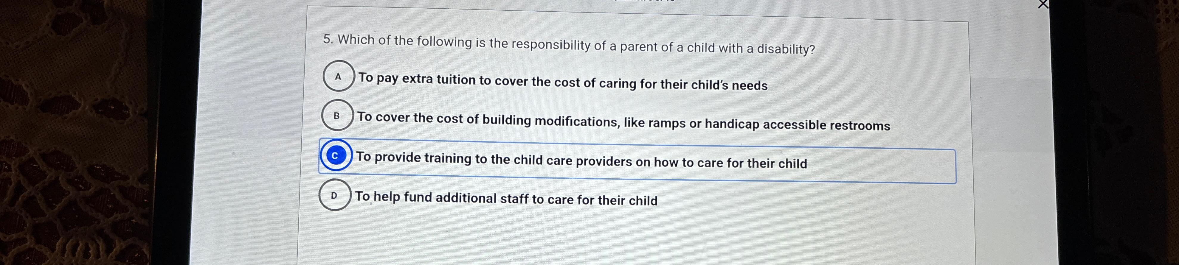 Solved Which of the following is the responsibility of a | Chegg.com