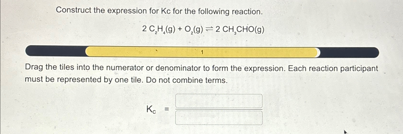 Solved Construct the expression for Kc ﻿for the following | Chegg.com
