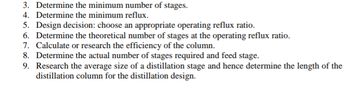 Solved 3. Determine the minimum number of stages. 4. | Chegg.com
