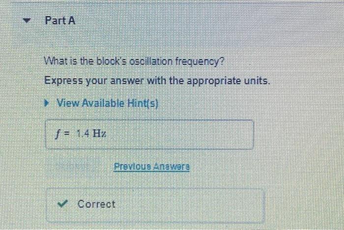 Solved A 170 g block from a spring constant 13 N/m. At t=0s | Chegg.com