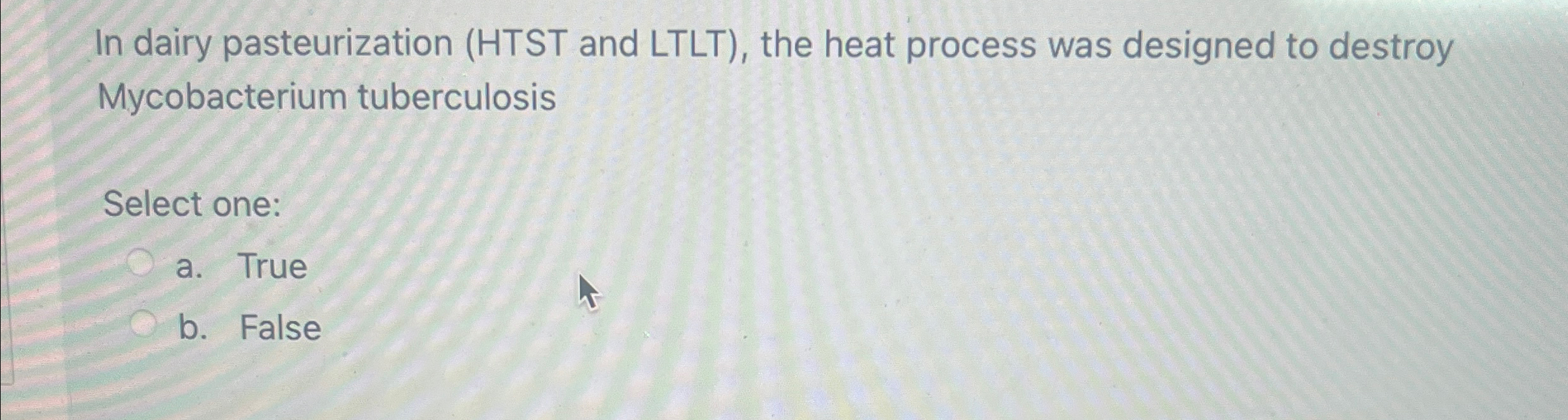 Solved In dairy pasteurization (HTST and LTLT), ﻿the heat | Chegg.com