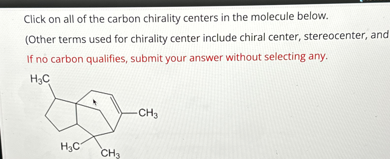 Solved Click on all of the carbon chirality centers in the | Chegg.com