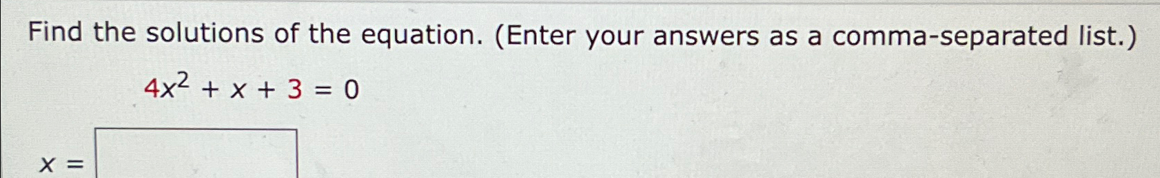 Solved Find the solutions of the equation. (Enter your | Chegg.com