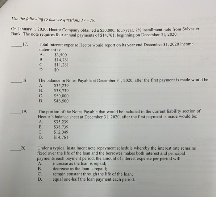 Solved Use the following to answer questions 17 - 19: V | Chegg.com