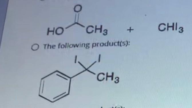 Solved What is the product(s) for the following reaction? | Chegg.com