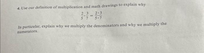 Solved 4. Use our definition of multiplication and math | Chegg.com