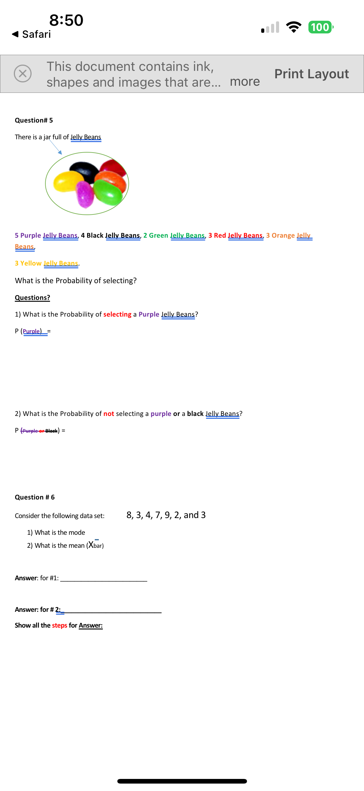 Solved 100This document contains ink, shapes and images that | Chegg.com