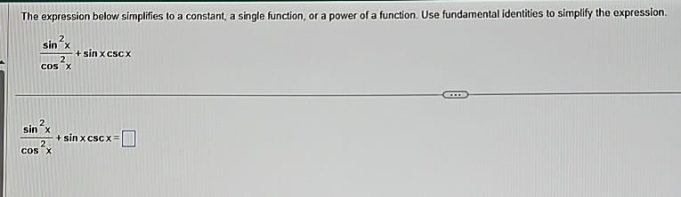 Solved The expression below simplifies to a constant, a | Chegg.com