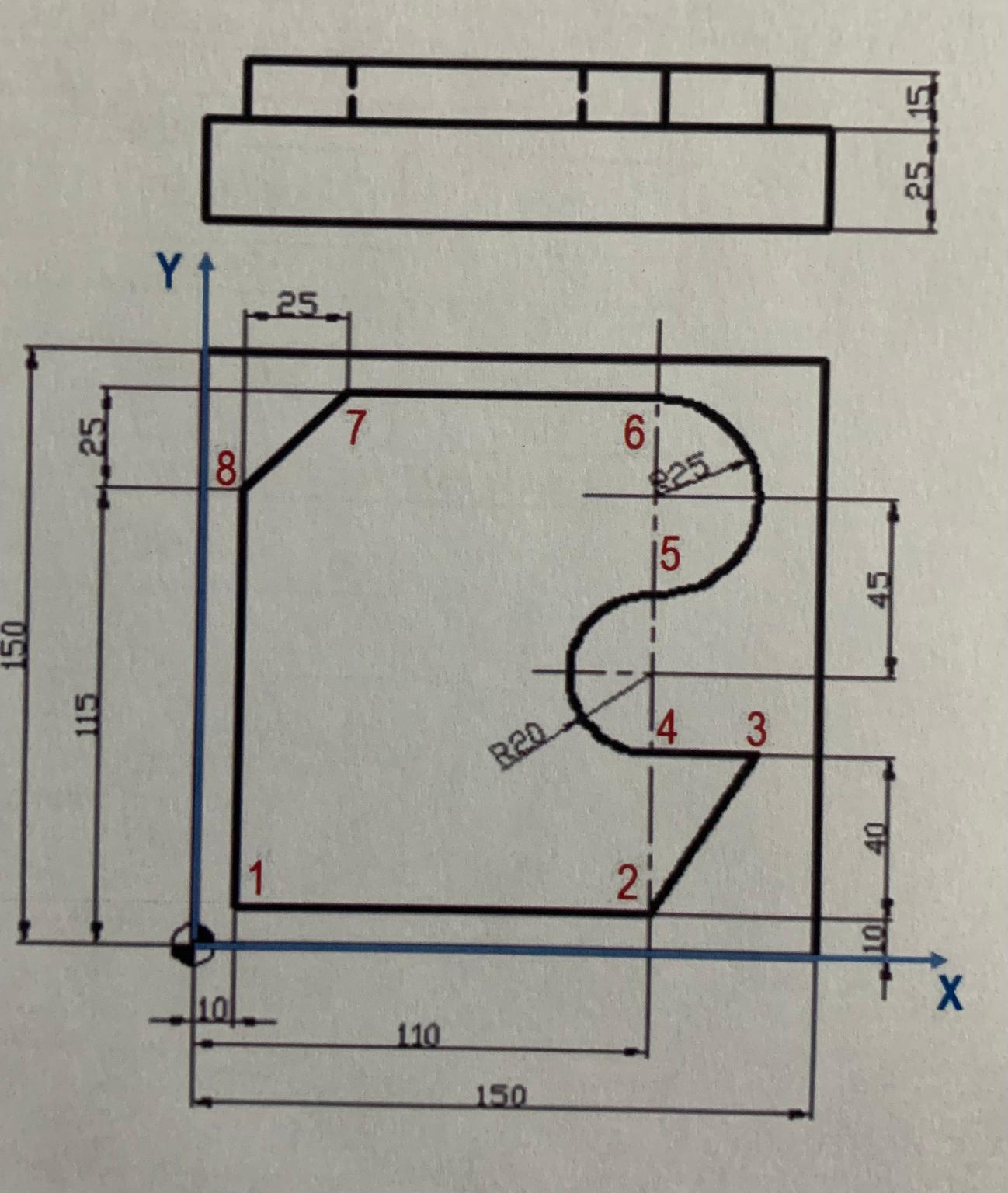 Solved Make The Absolute Coordinate Of Each Point Then