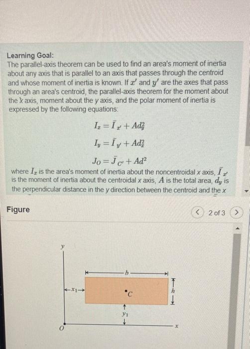 Solved Learning Goal: The parallel-axis theorem can be used | Chegg.com