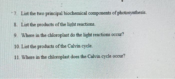 Solved 1. Define photolysis and list the products of | Chegg.com