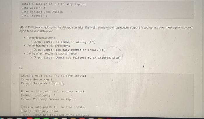 Solved 13.12 LAB*: Program: Data visualization (1) Prompt | Chegg.com