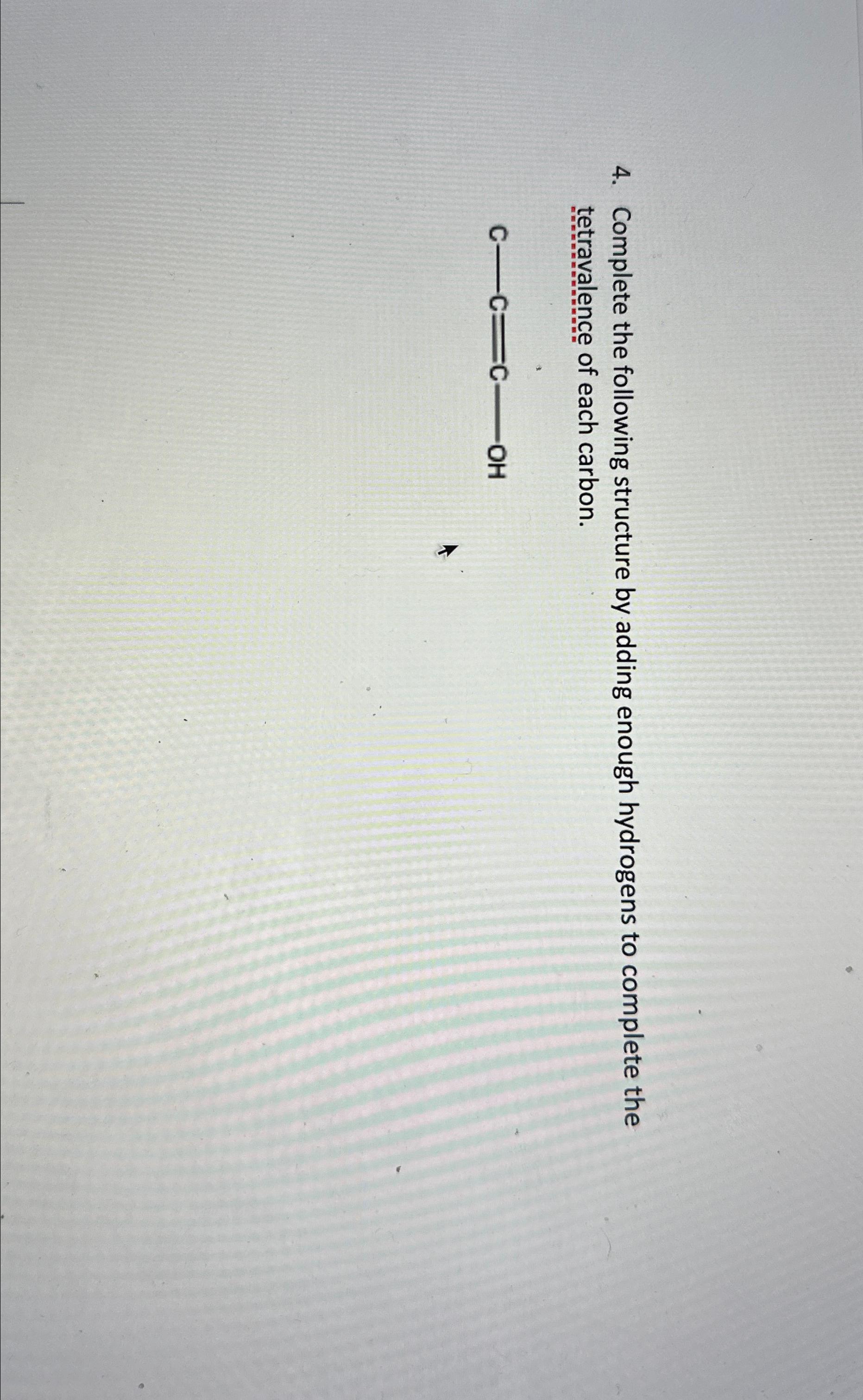 Solved Complete the following structure by adding enough | Chegg.com