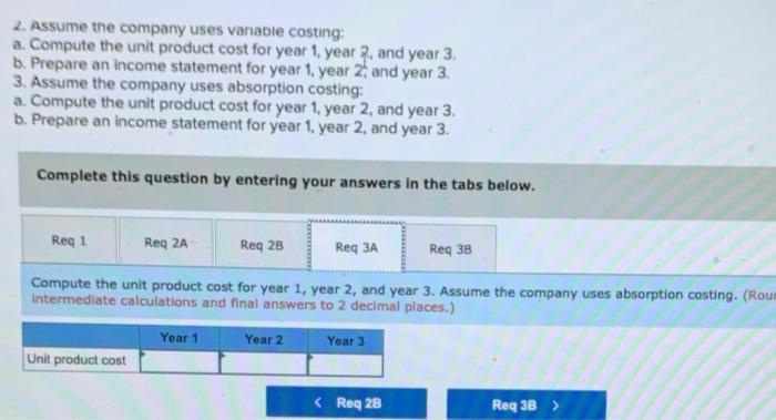 Solved Problem 7-18 Variable and Absorption Costing Unit | Chegg.com