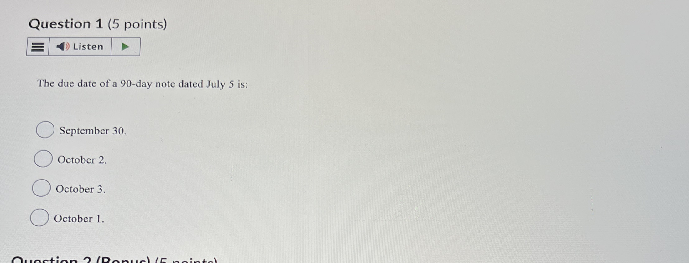 Solved The due date of a 90 -day note dated July 5 | Chegg.com