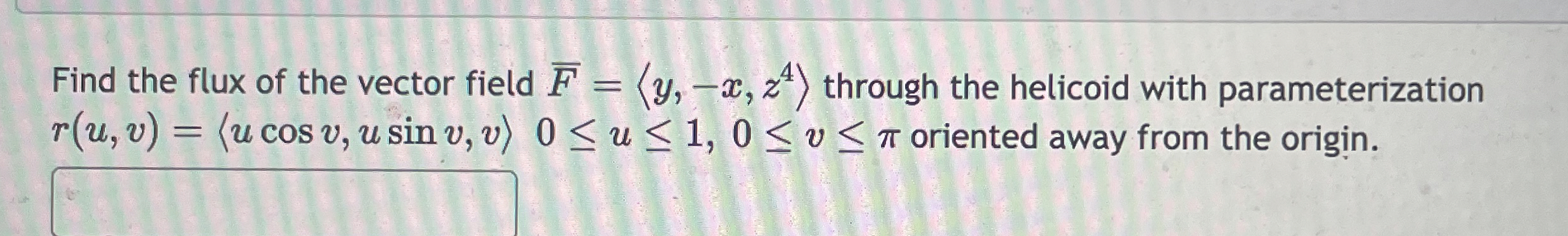 Solved Find the flux of the vector field | Chegg.com