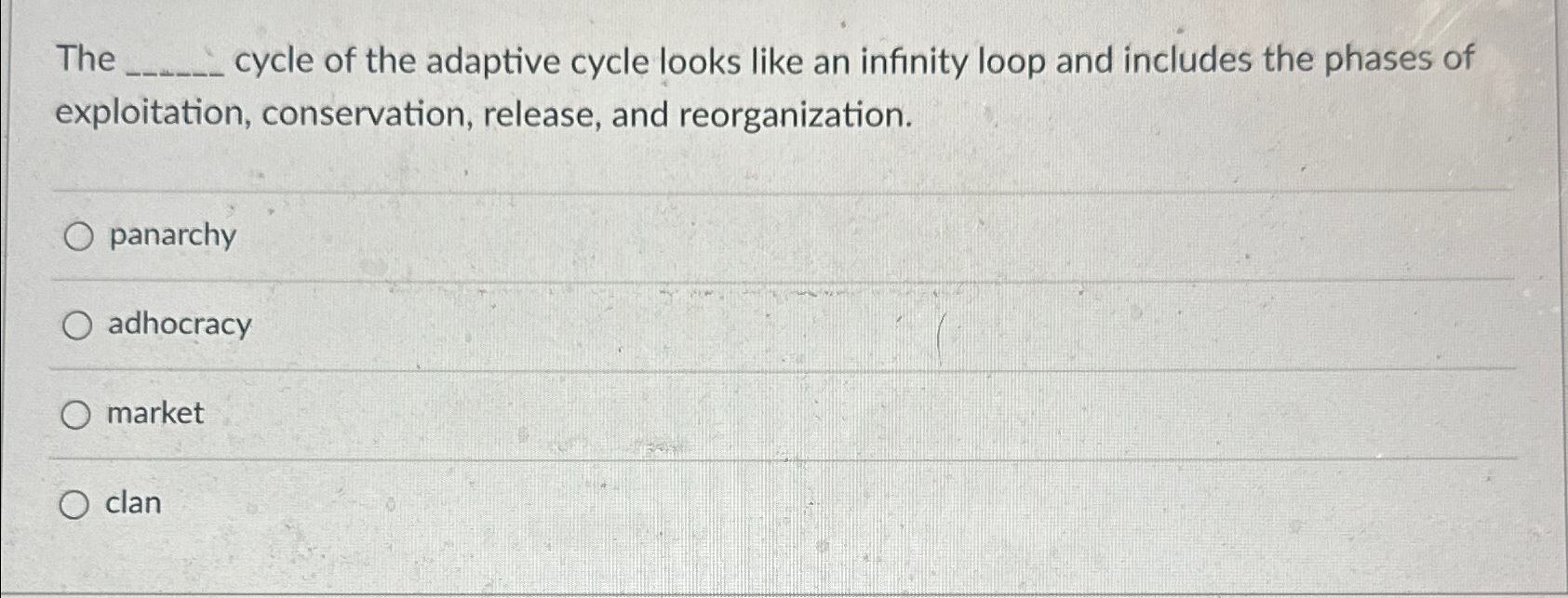 Solved The q, ﻿cycle of the adaptive cycle looks like an | Chegg.com