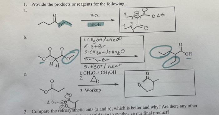 Solved Please provide an explanation with the mechanisms as | Chegg.com