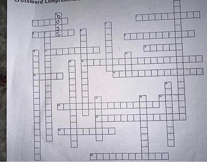 Hello! I need help with solving the crossword | Chegg.com