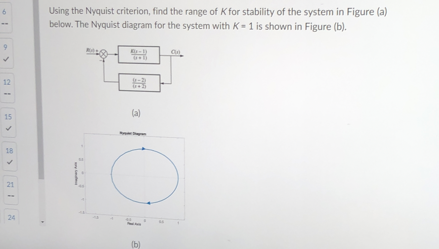 Solved Using the Nyquist criterion, find the range of K ﻿for | Chegg.com