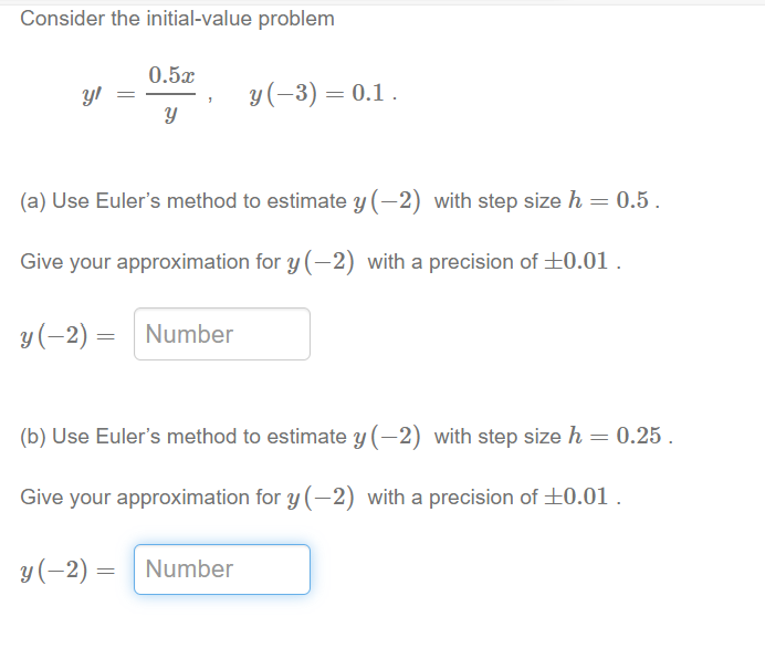 Solved Consider the initial-value | Chegg.com