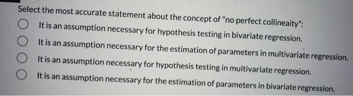 Solved Select the most accurate statement about the concept | Chegg.com