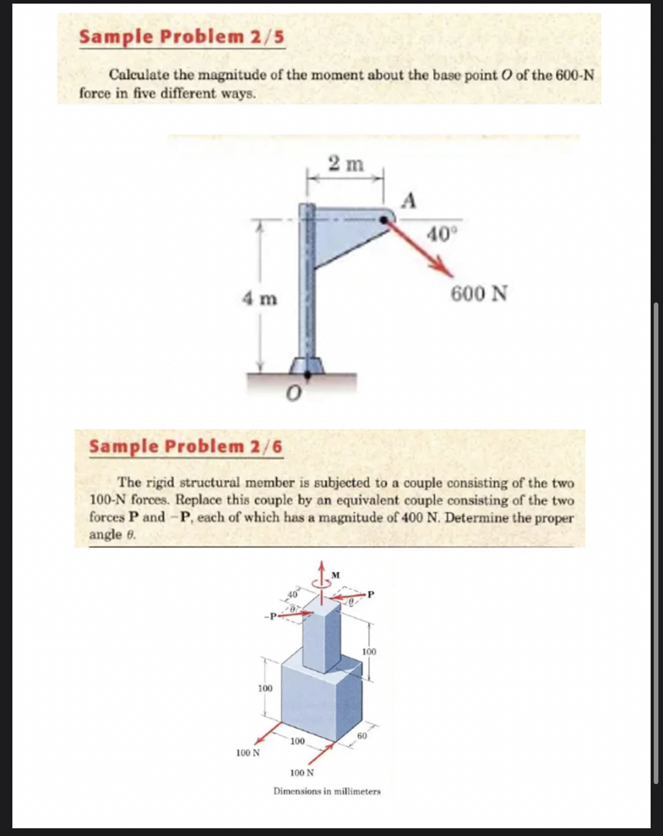 Solved Sample Problem 25Calculate the magnitude of the | Chegg.com