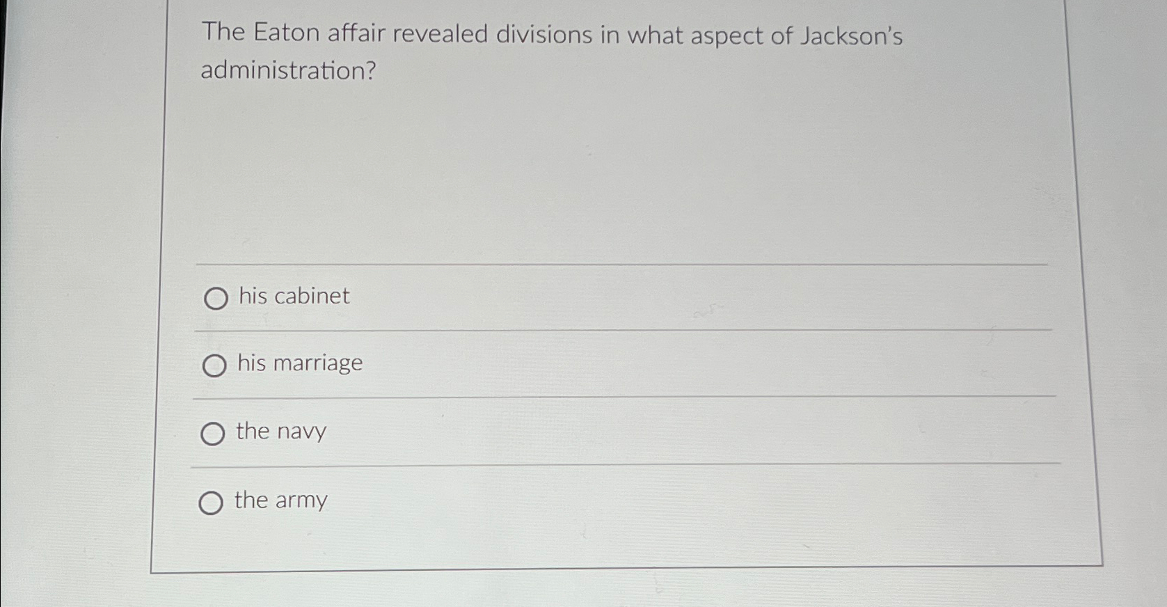 Solved The Eaton affair revealed divisions in what aspect of | Chegg.com