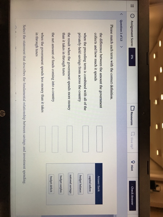 Solved Assignment Score: 0% Resources Give Up? Hint Check | Chegg.com