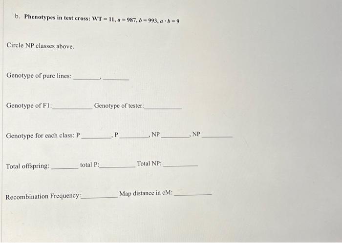 Solved 3. For each of the following problems, two pure lines | Chegg.com