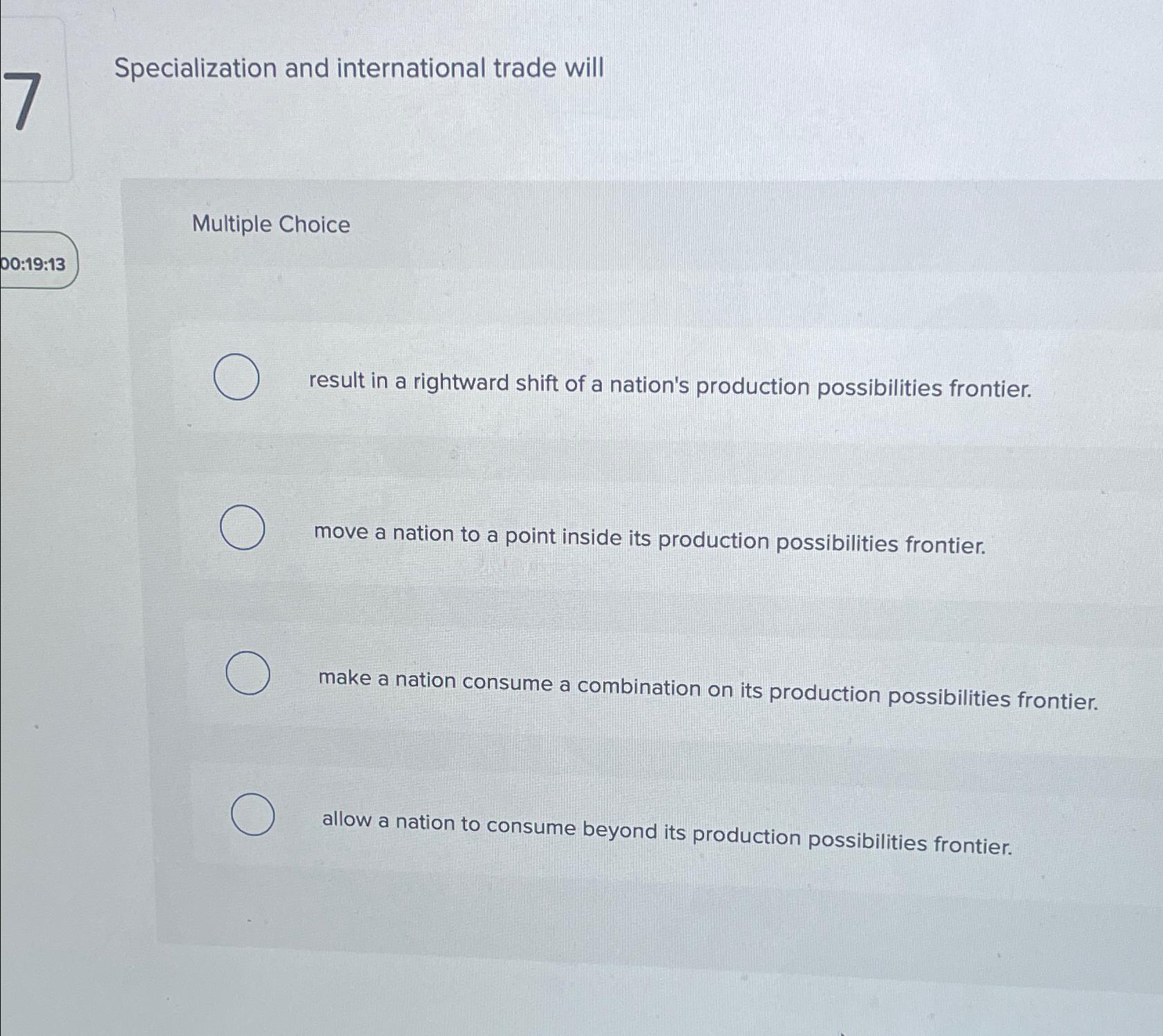 Solved Specialization and international trade willMultiple | Chegg.com