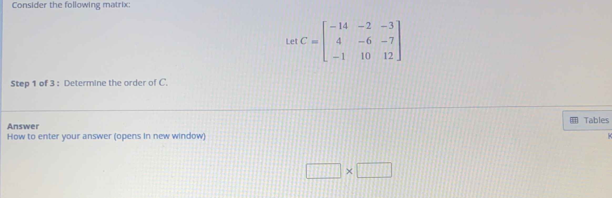 Solved Consider the following matrix:Let | Chegg.com