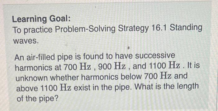 Solved Learning Goal: To practice Problem-Solving Strategy | Chegg.com Solved Learning Goal: To practice Problem-Solving Strategy | Chegg.com