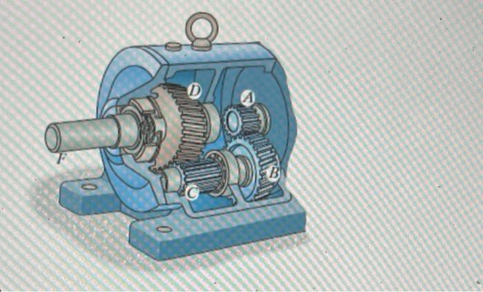 Solved An engine contains an internal gearbox. The motor | Chegg.com