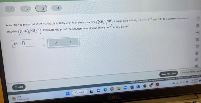 Solved A solution is prepared at 25 . C that is initially | Chegg.com