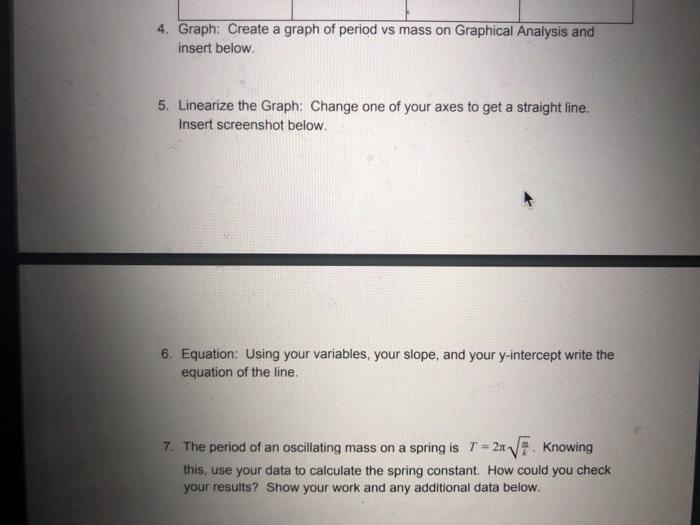 Solved Simple Harmonic Motion Virtual Modeling Lab This is | Chegg.com
