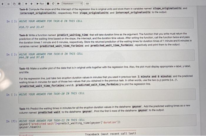 Solved 2) Linear Regression Exercise-3: Old Faithful is a | Chegg.com