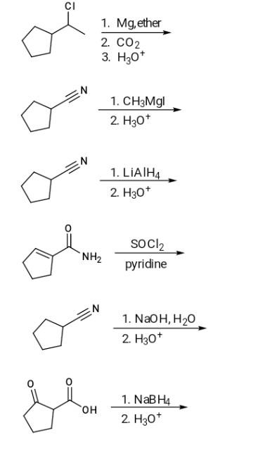Solved Indicate the product(s) for the reactions shown | Chegg.com