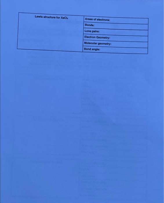 Solved Lab 8: Molecular Modeling Complete each box. Use | Chegg.com