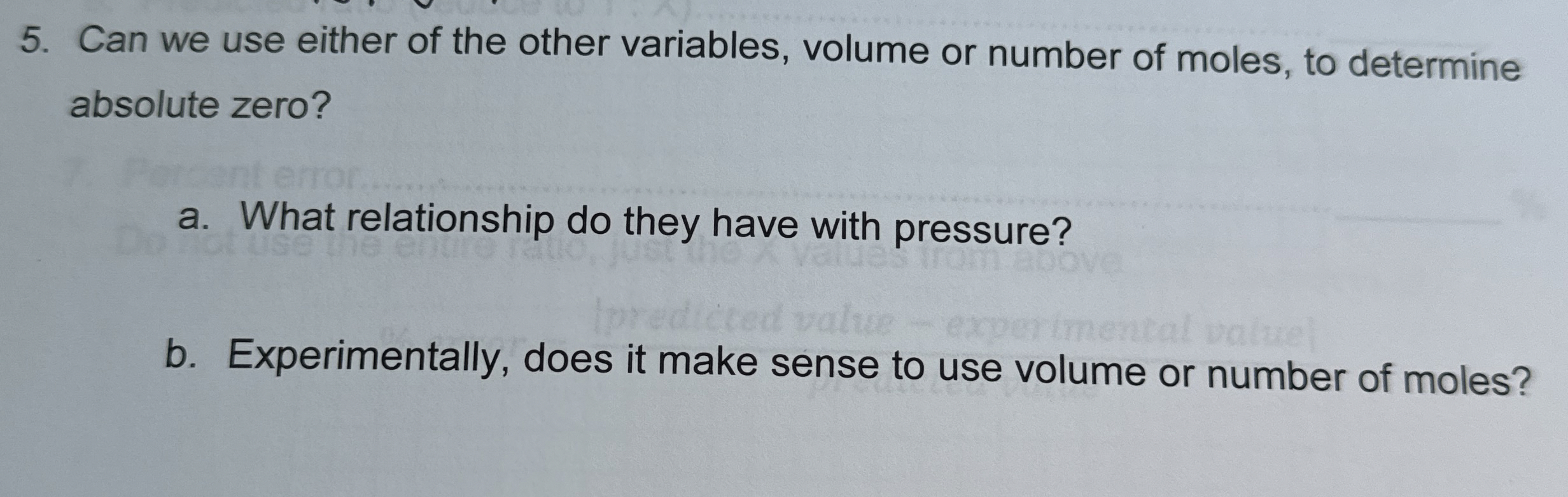 Solved Can we use either of the other variables, volume or | Chegg.com