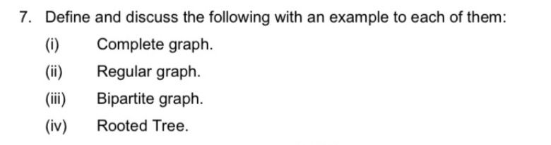 Solved Define and discuss the following with an example to | Chegg.com