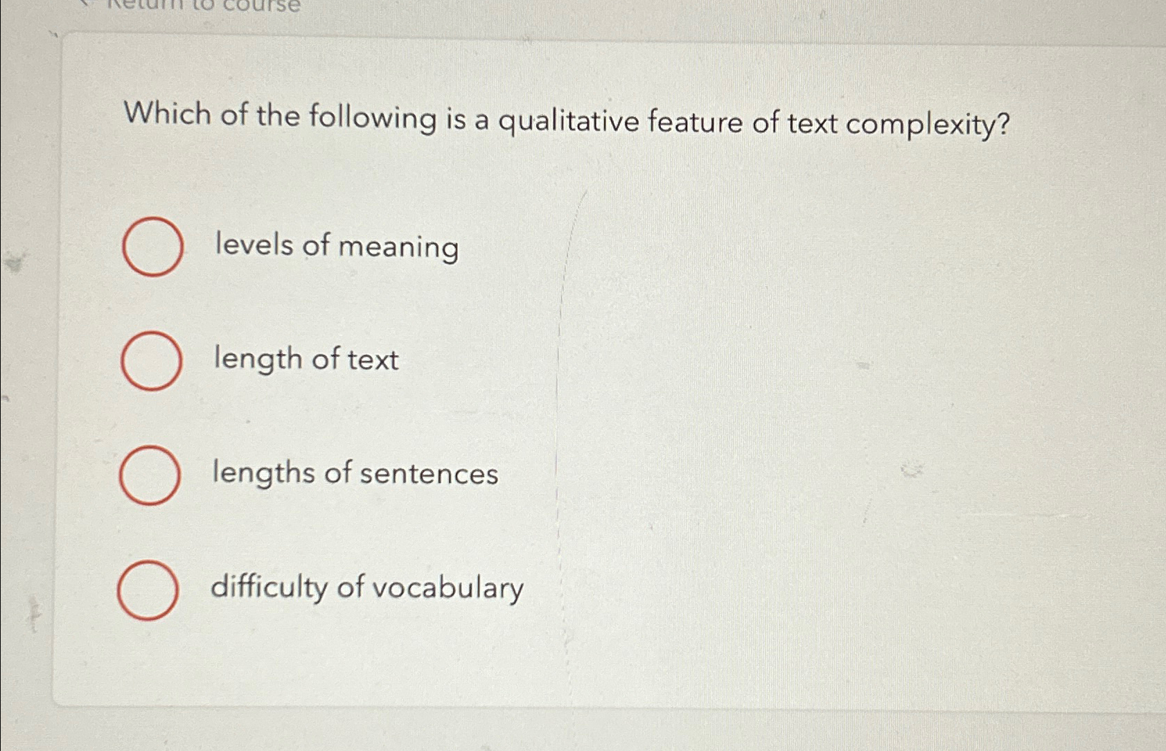 Solved Which of the following is a qualitative feature of | Chegg.com