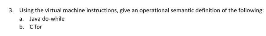 Using the virtual machine instructions, give an | Chegg.com